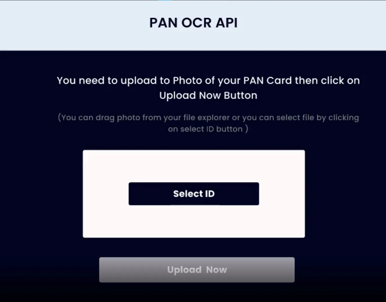 PAN OCR API - Surepass