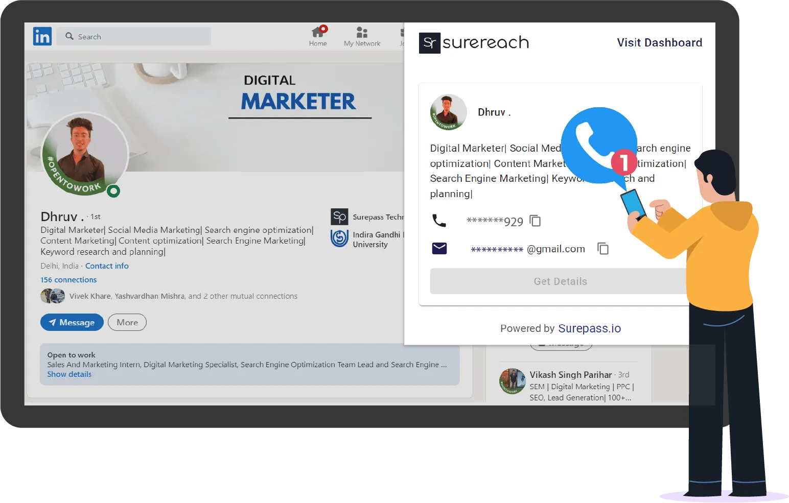 Contact Details Finder - Surepass